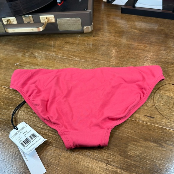 Robin Piccone | Swim | Robin Piccone Luca Bar Bell Bikini Bottom In Pink Punch | Poshmark